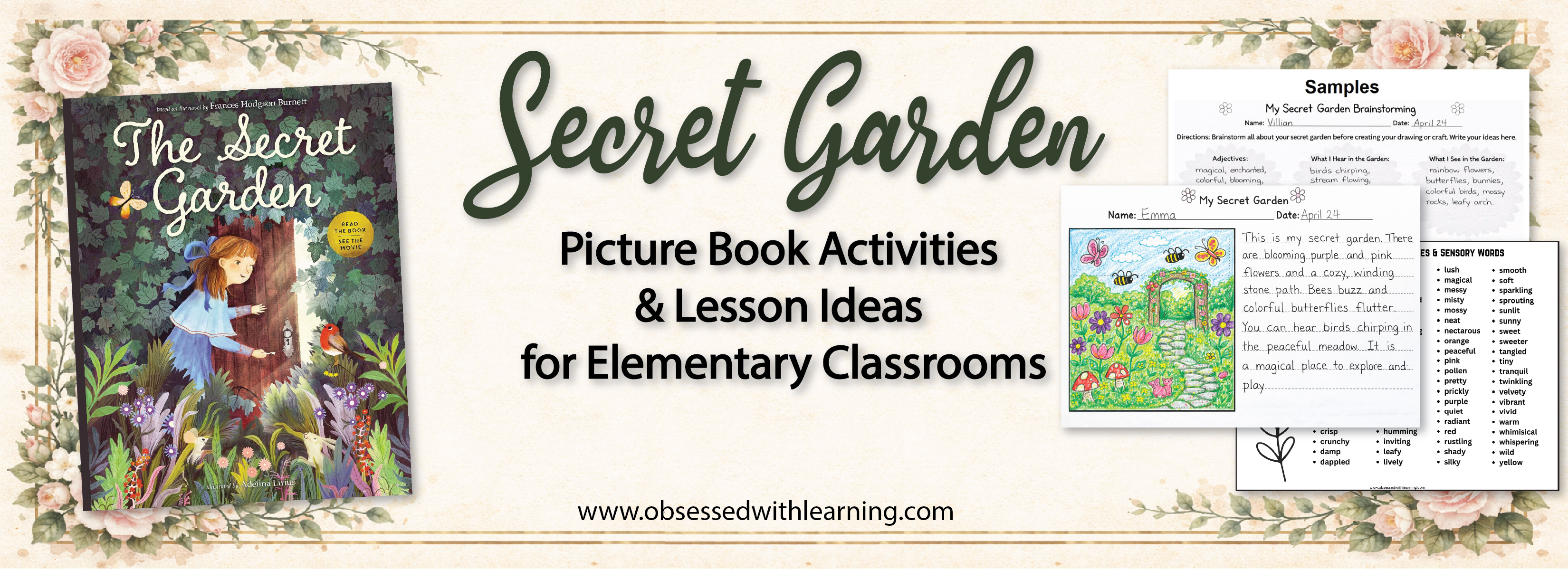 The Secret Garden Picture Book Activities & Lesson Ideas for Elementary ...